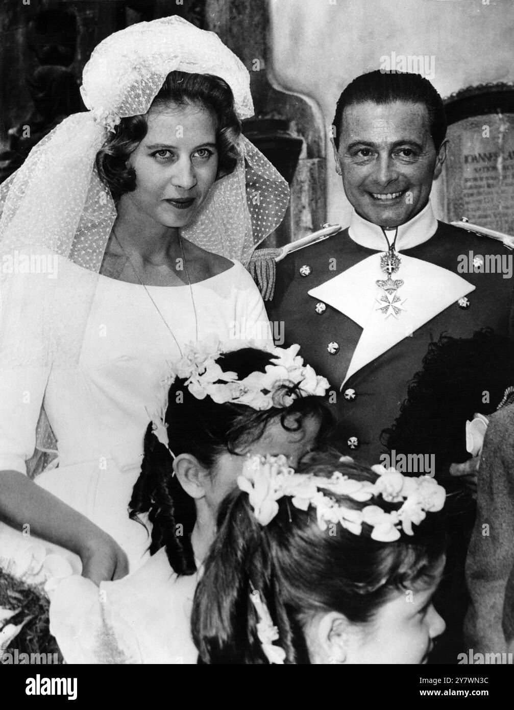 Prince Friedrich Karl of Windisch-Graetz : 1917 - 2002 and his bride ...