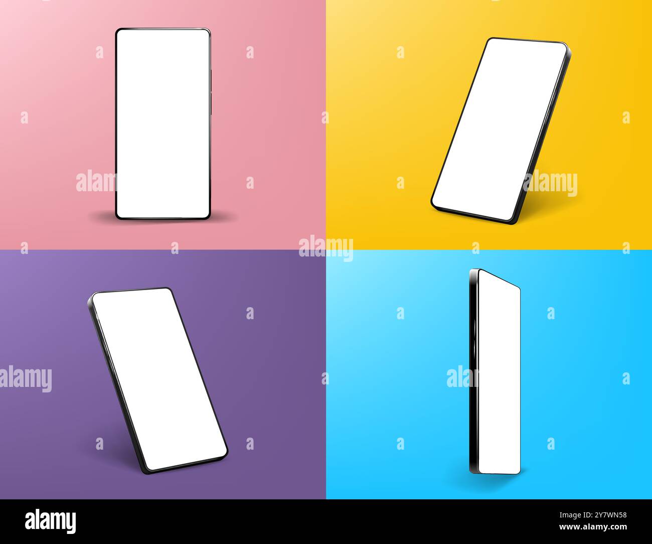Smartphone UI app. Phone screens for shop application. Mobile interface ...