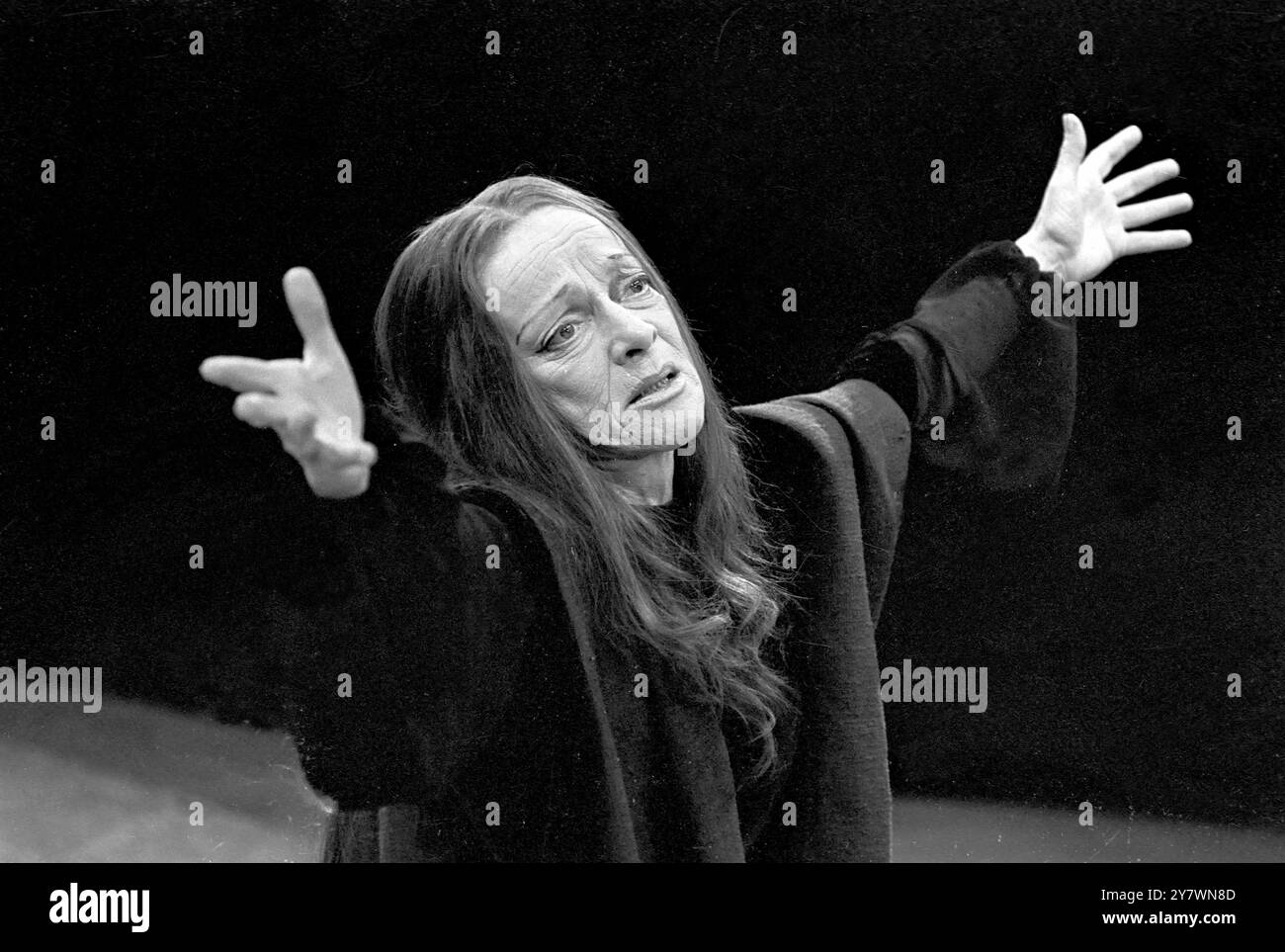 Arms outstretched , actress Beatrix Lehmann portrays Hecuba , the title ...