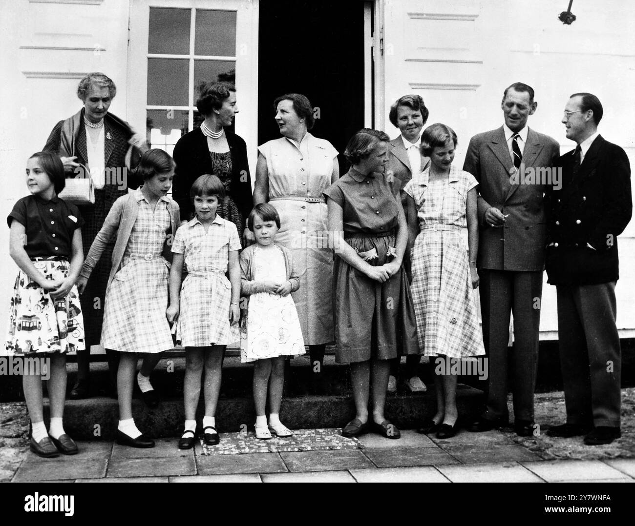 The Danish and Dutch Royal families during the visit of the Dutch Royal ...