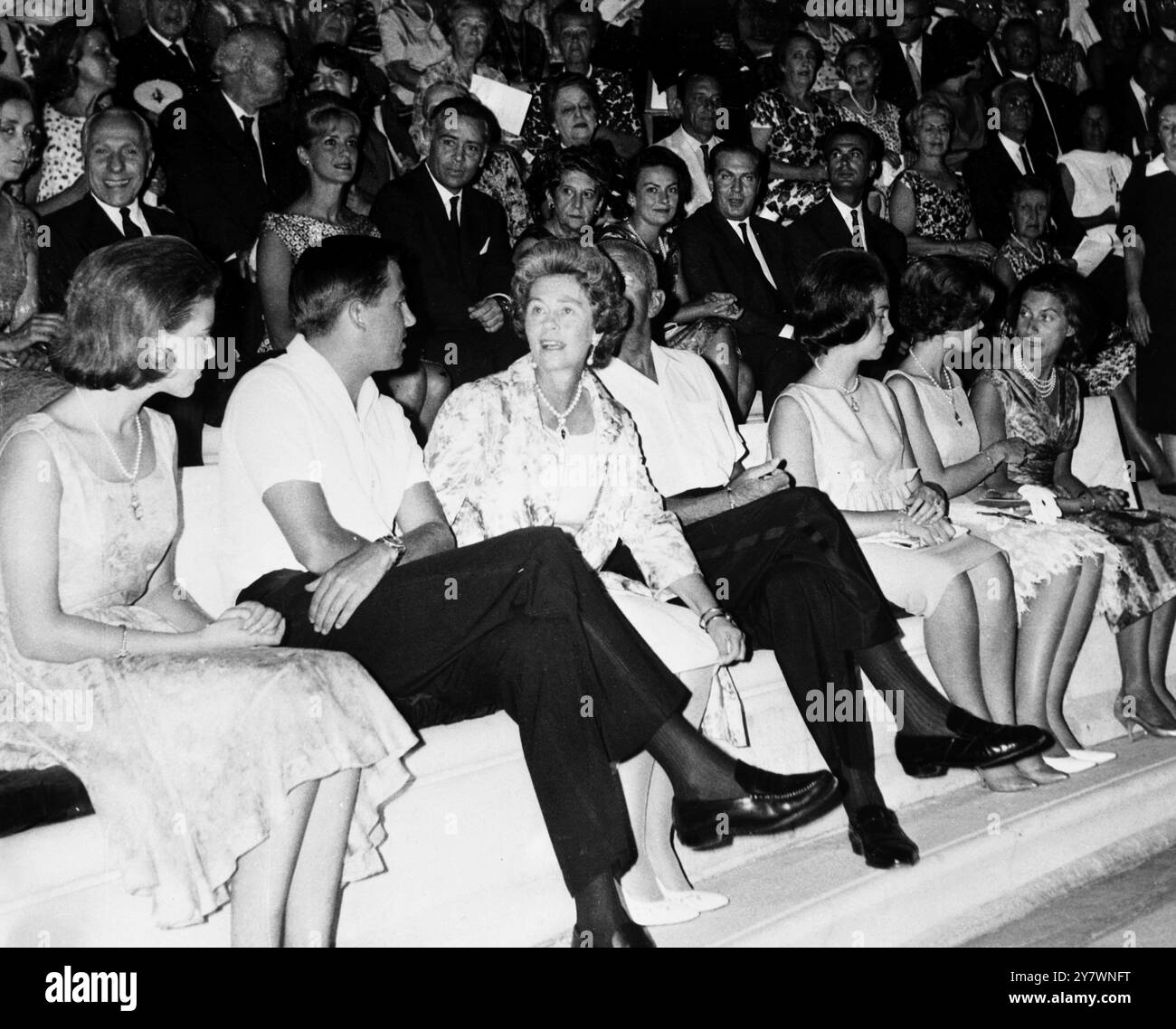 Athens - Pictured as they attended the ancient Herod Atticus Odeon ...