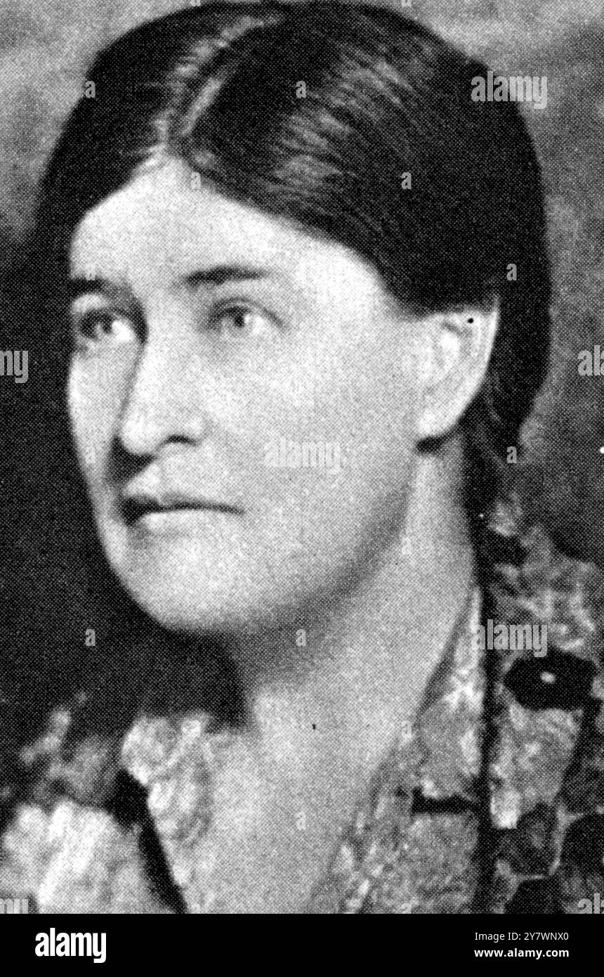 Miss Willa Cather Author of "Shadows on The Rock" . 6 February 1932 ...
