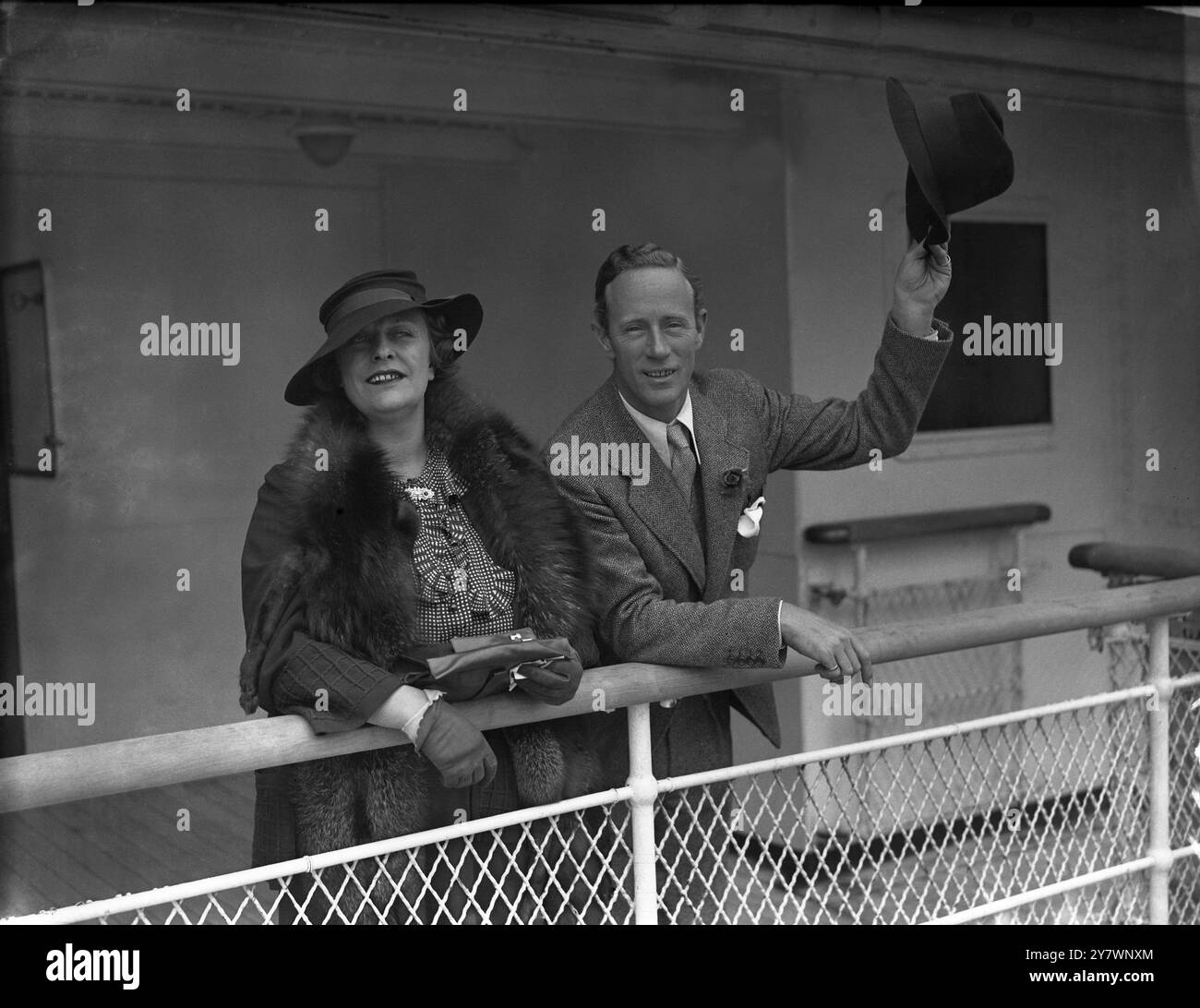 Mr Leslie Howard, the film actor left Southampton with his wife on ...