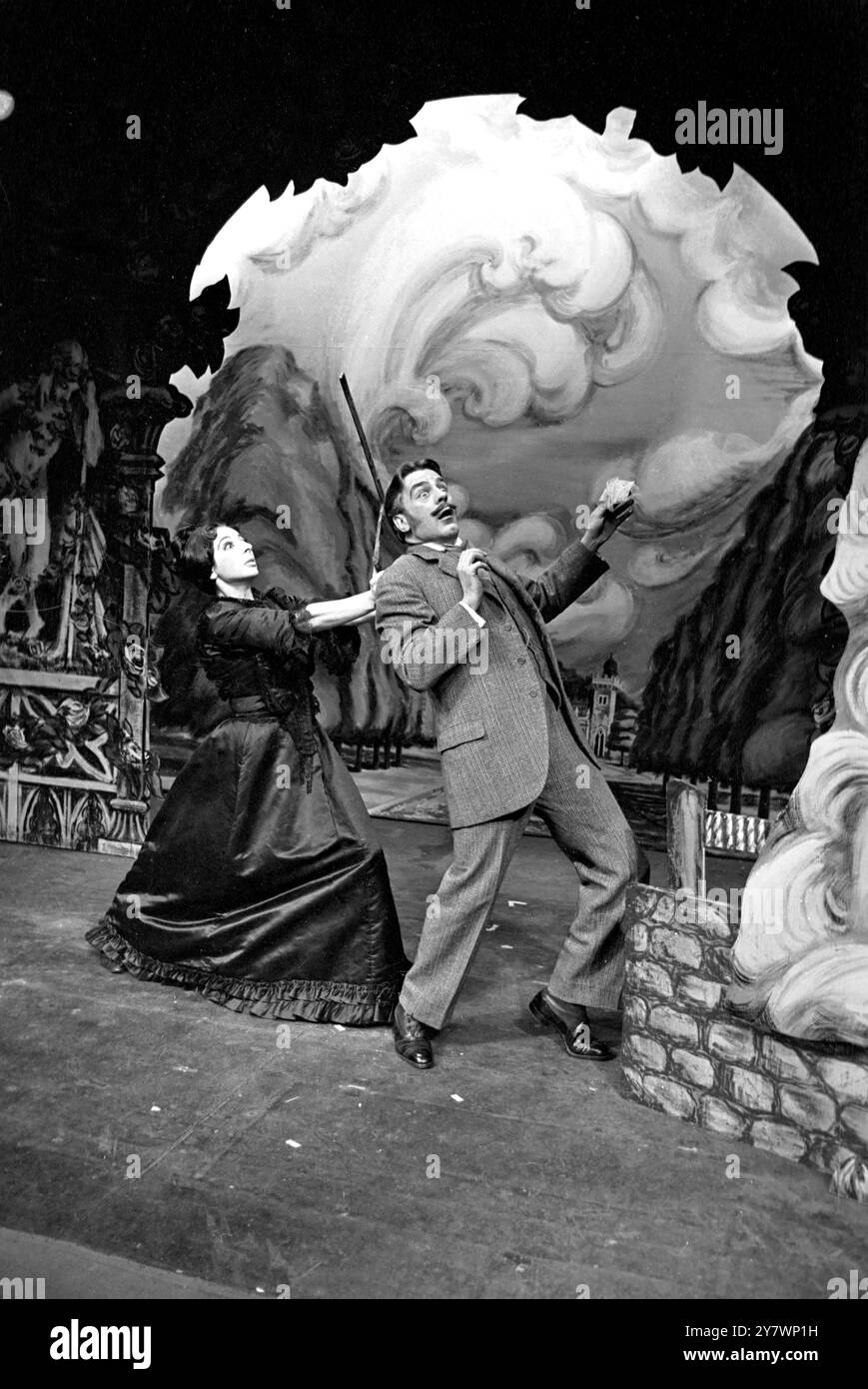 A melodramatic moment in the revival of the Victorian play , Lady ...