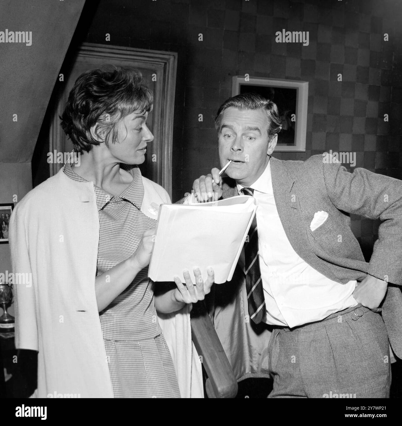 Pictured studying the script of Say Who You Are at the Duke of York's ...