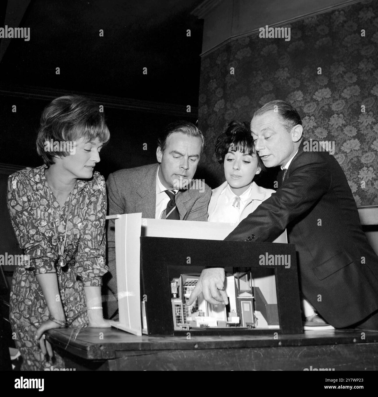 Pictured looking at the set design of Say Who You Are at the Duke of ...
