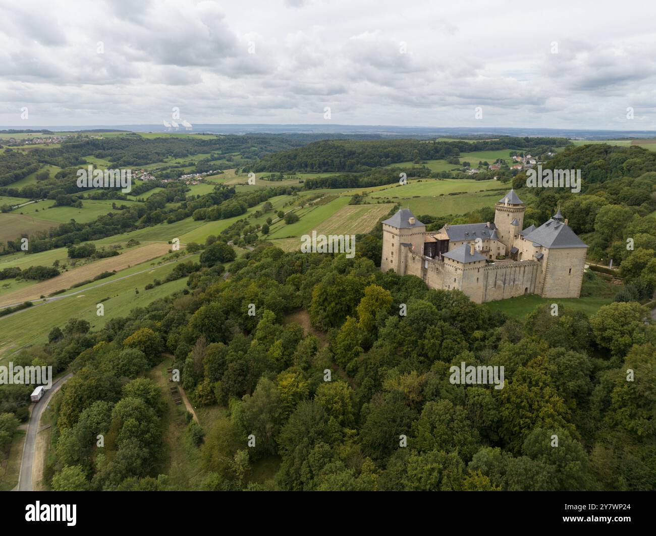 Restored medieval castle on a prominent hill, with art collections and ...