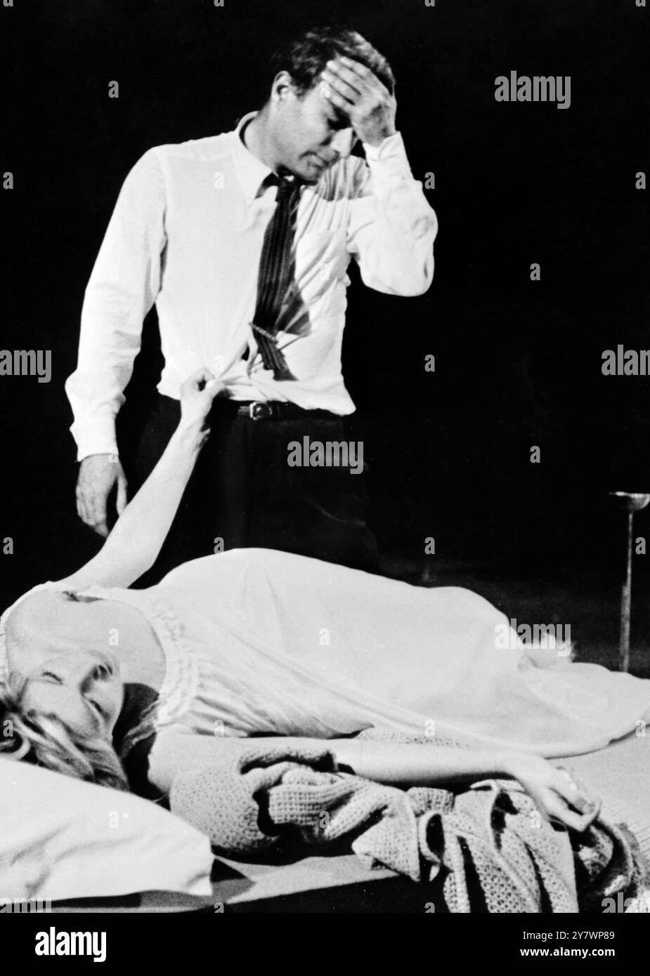 Italian actress and actor , Monica Vitti and Goirgio Albertazzi are ...