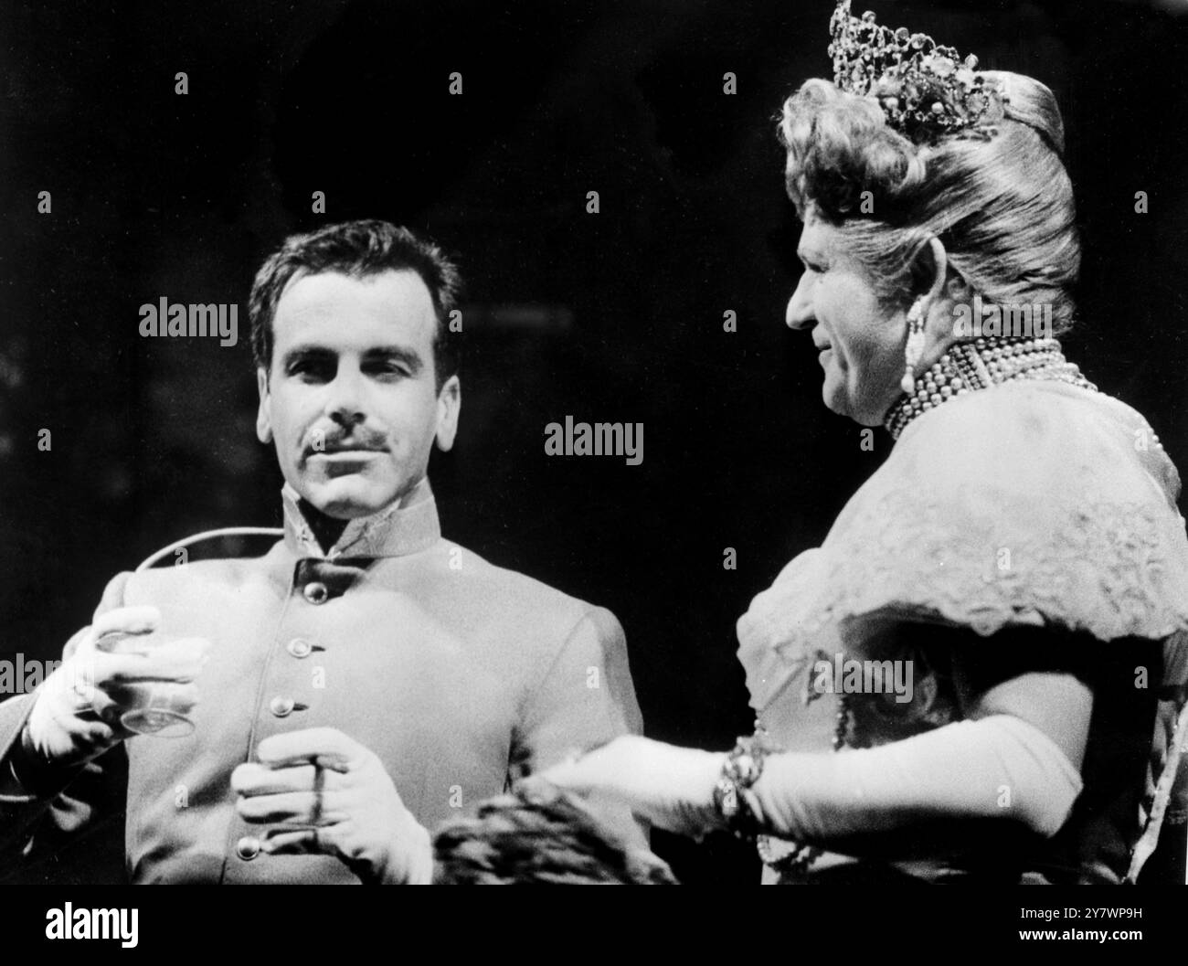 Maximilian Schell ( left in uniform ) plays Alfred Redl in this scene ...