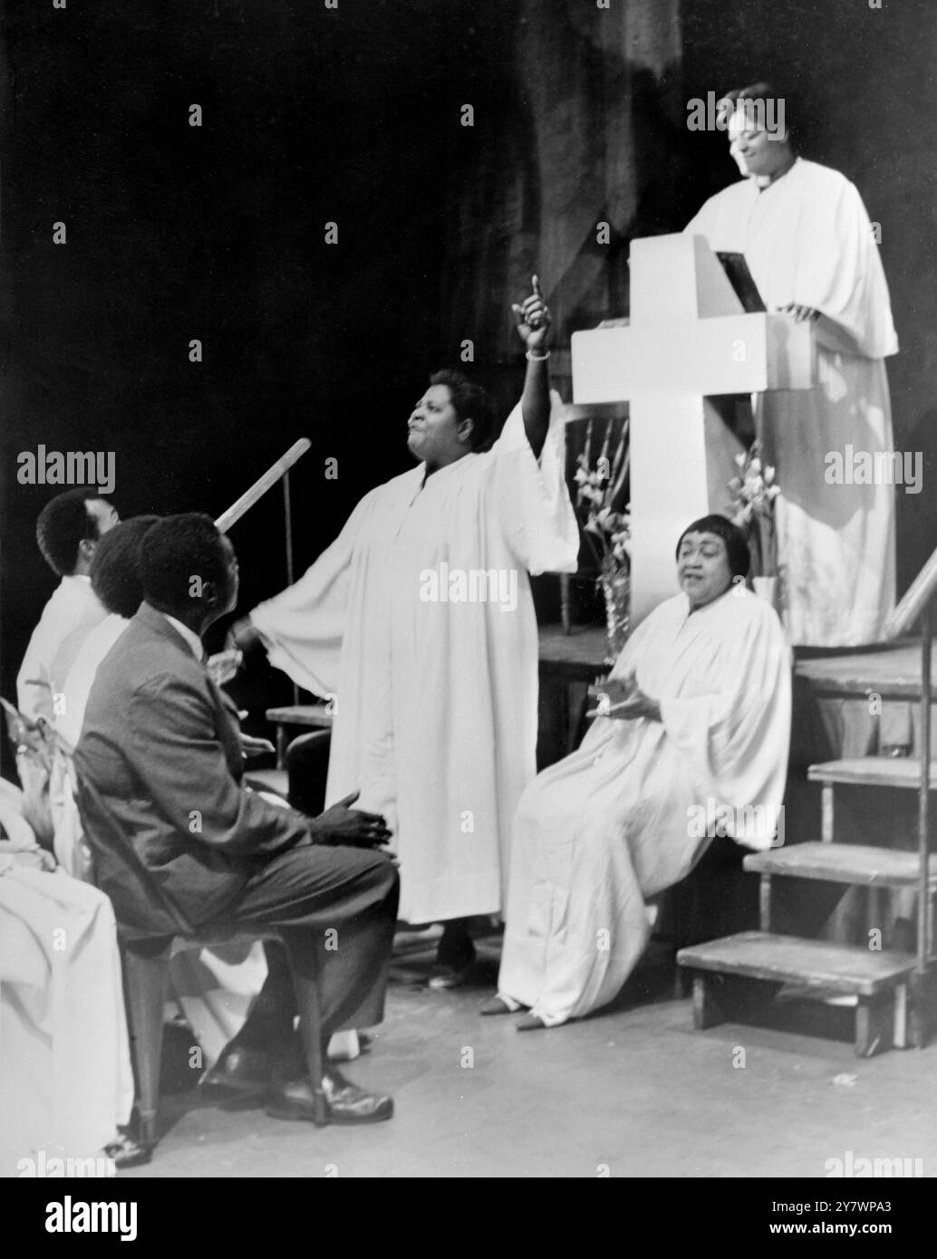Scene from The Amen Corner play by American black novelist and ...