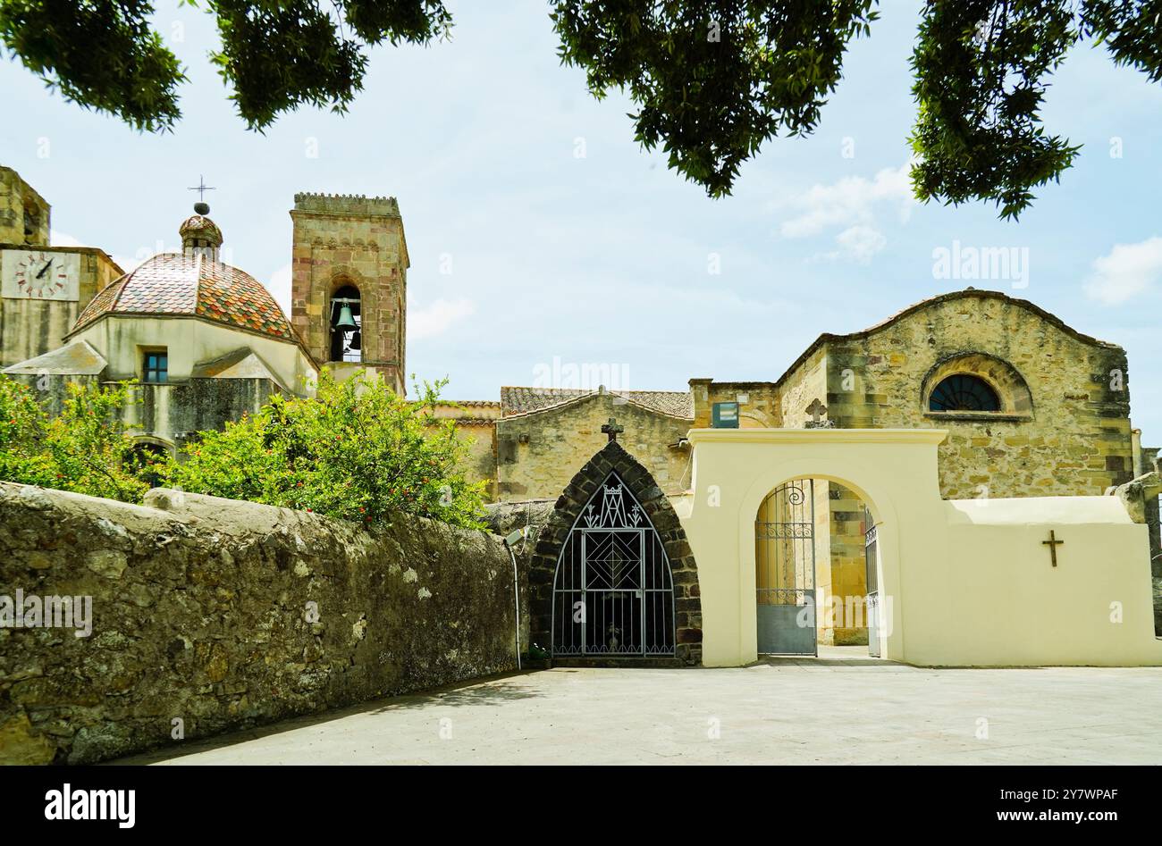 Ancient medieval village of Barumini, province of Southern Sardinia ...