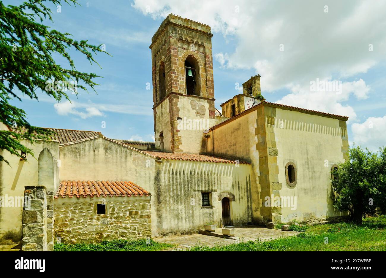 Ancient medieval village of Barumini, province of Southern Sardinia ...