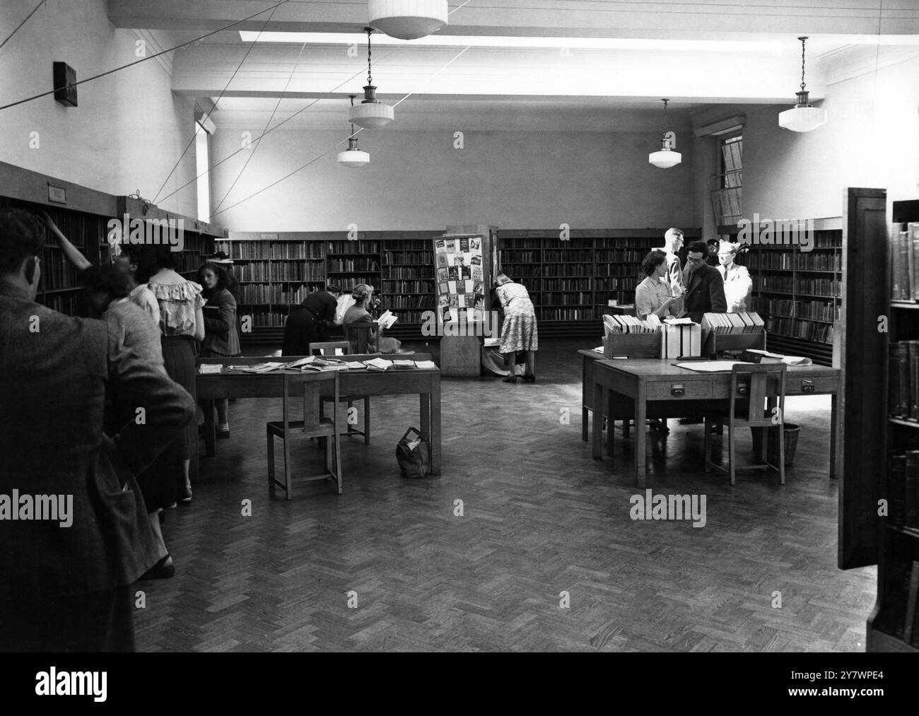 Gillingham Library in Kent 4th July 1949 Stock Photo - Alamy
