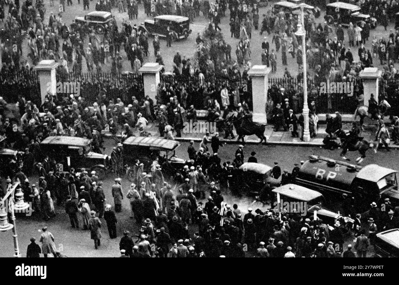 The disorders at Hyde Park during the demonstration of welcome to the ...