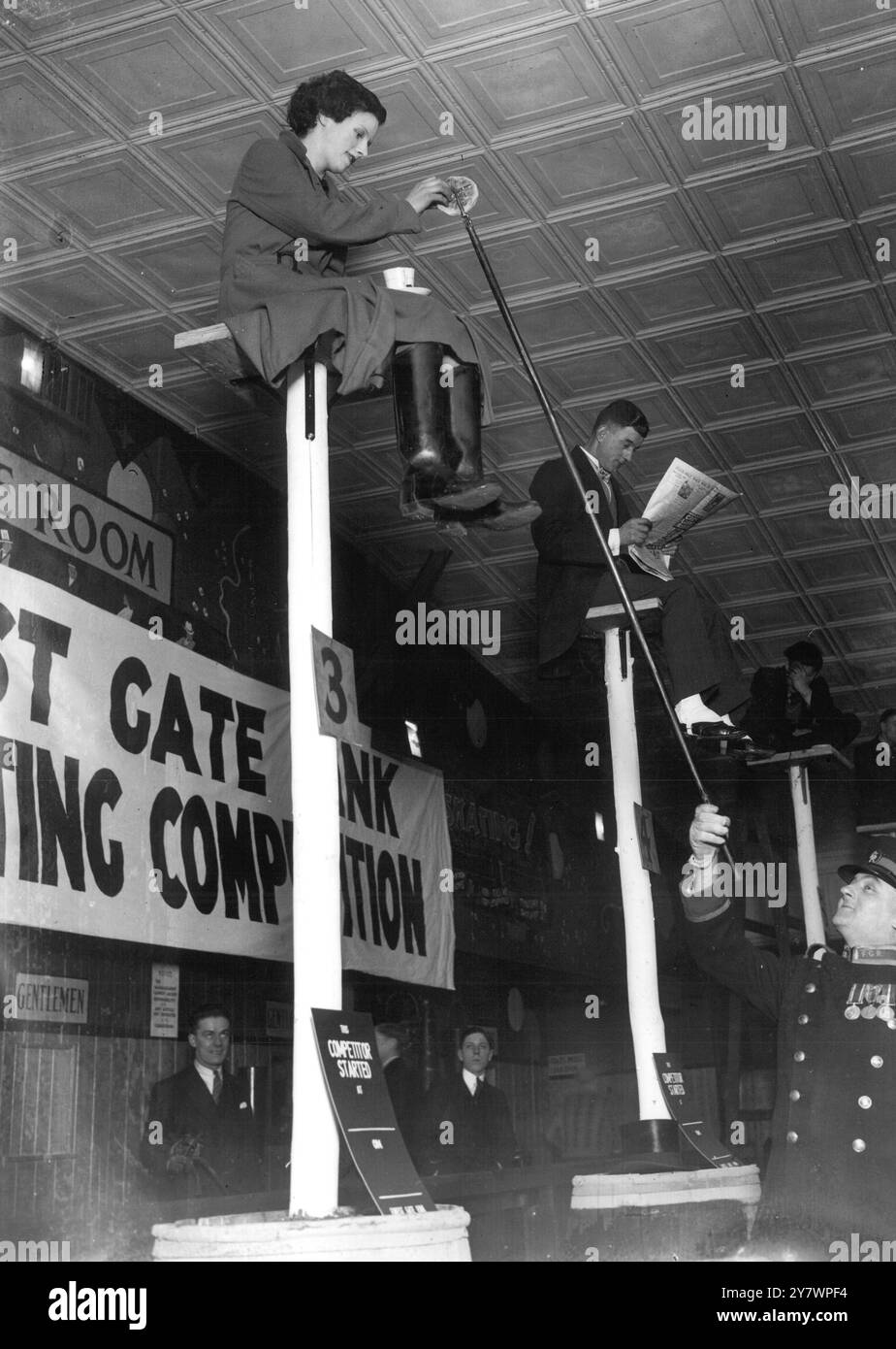 First London pole squatting contest. at the Forest Gate Skating Rink ...