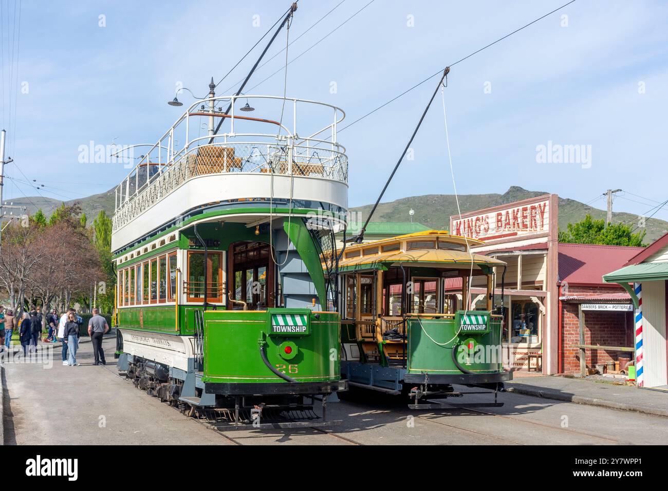 Vintage trams, Ferrymead Heritage Park, Ferrymead, Christchurch ...