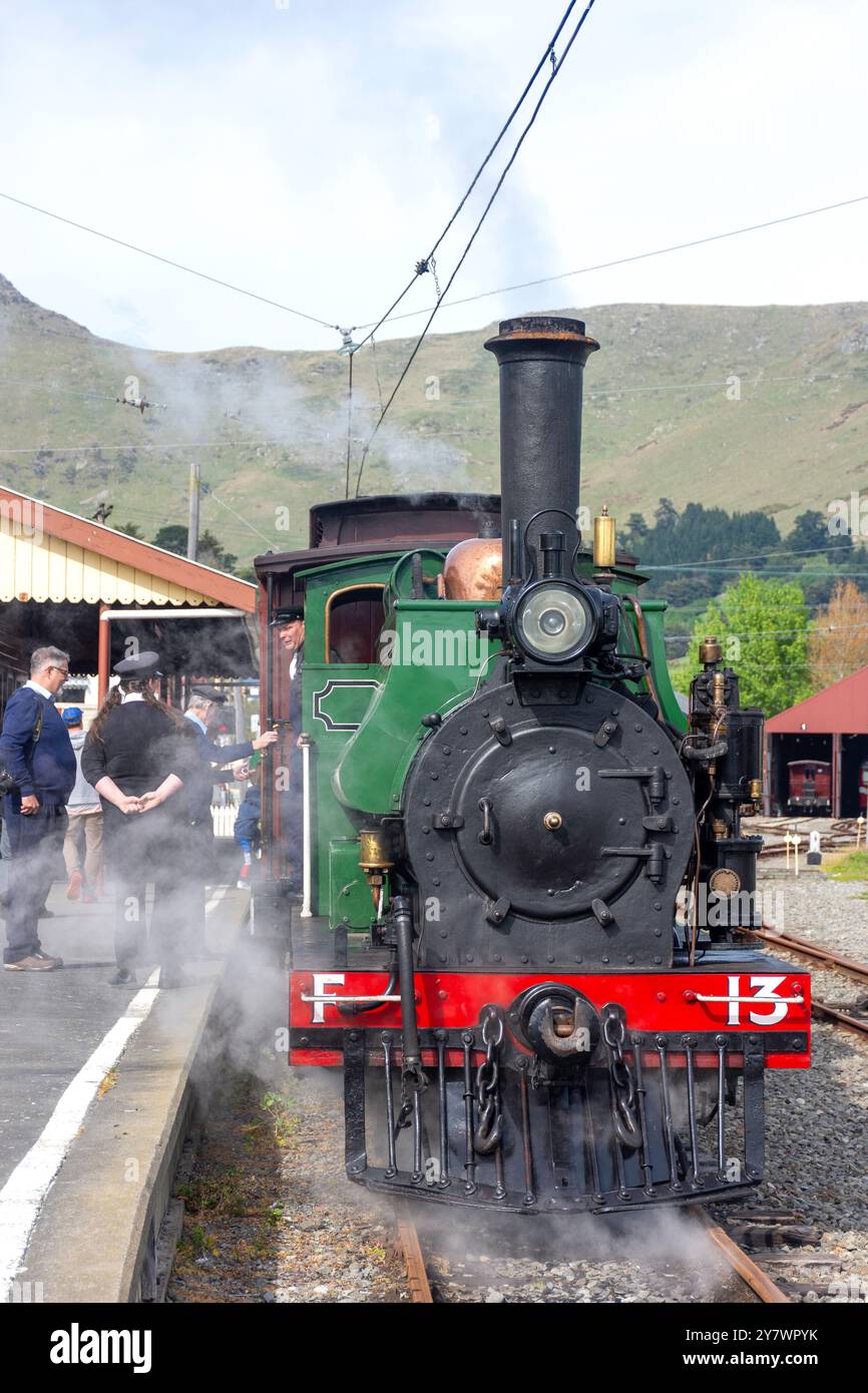 Peveril steam train at Moorhouse Railway Station, Ferrymead Heritage ...