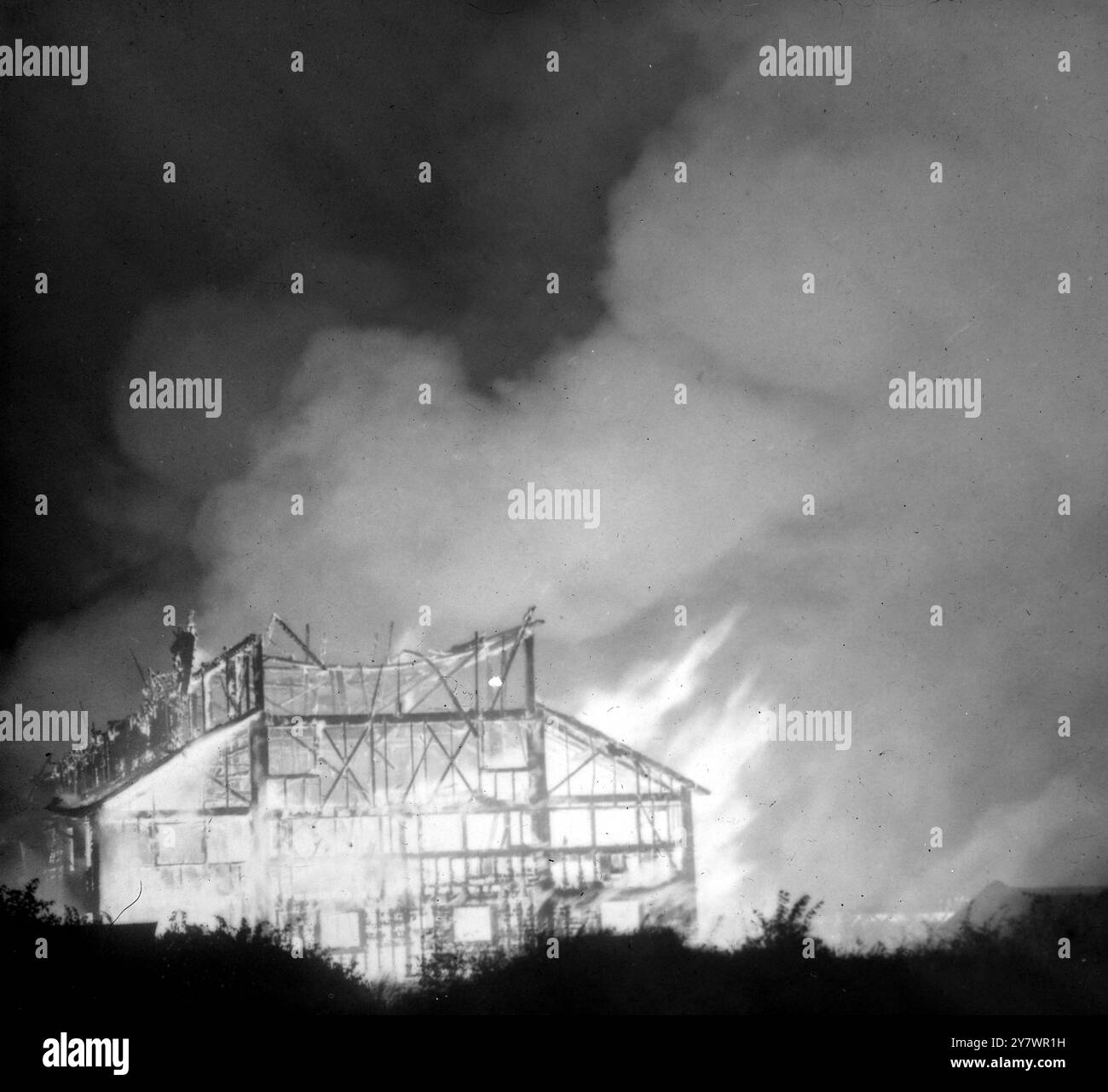 Building destroyed by fire during WW2 - England ©TopFoto Stock Photo ...
