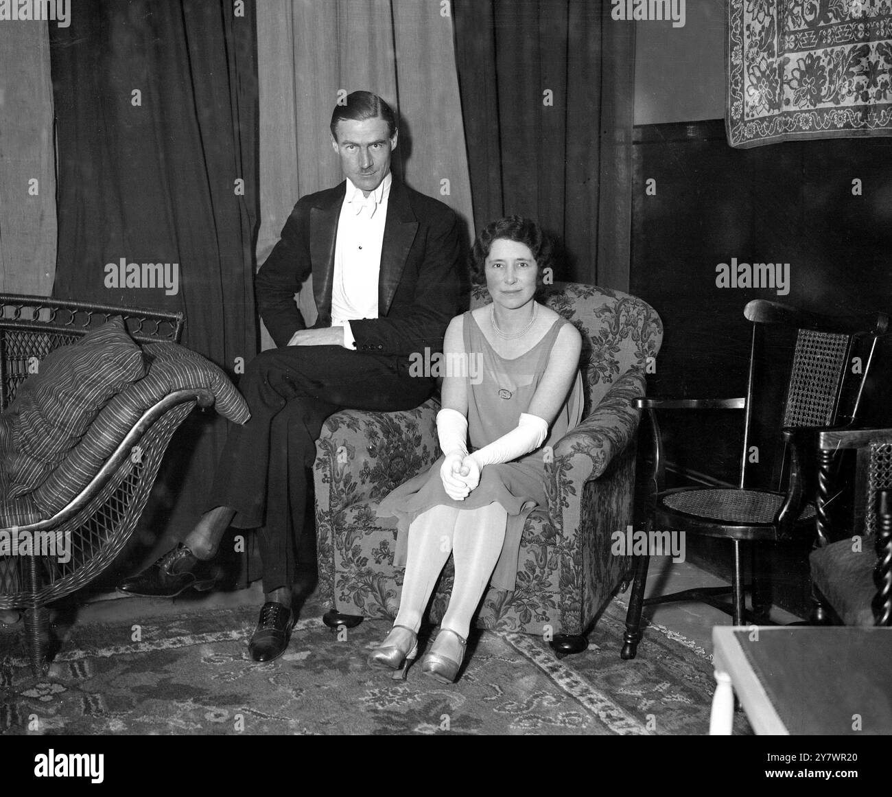 Captain Ross Cuthbert and Honourable Mrs Roger Brand at the United Hunt ...