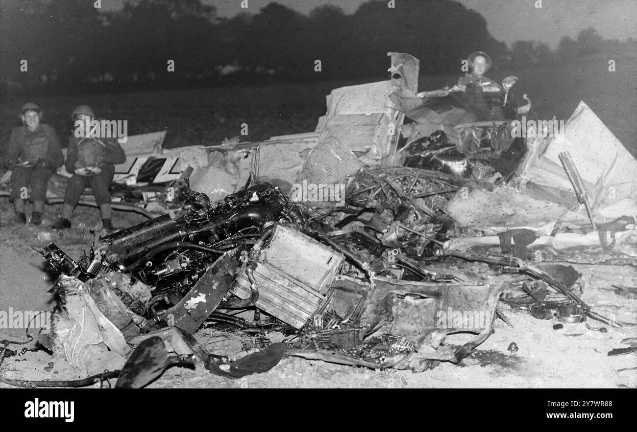 Plane wreckage wwii hi-res stock photography and images - Alamy