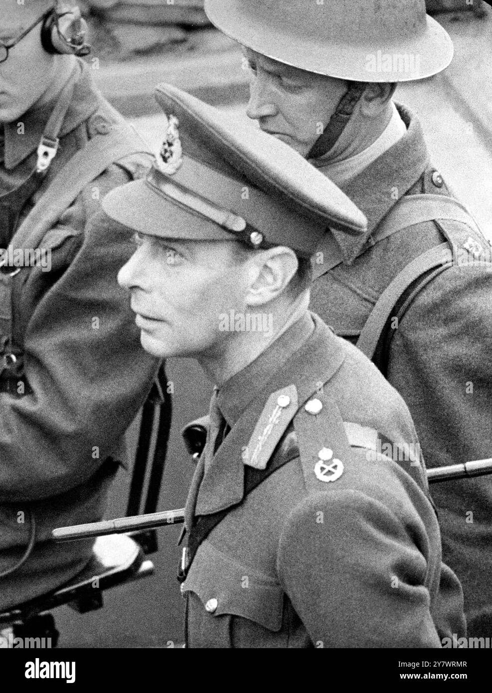 King George VI in uniform WW2 Stock Photo - Alamy