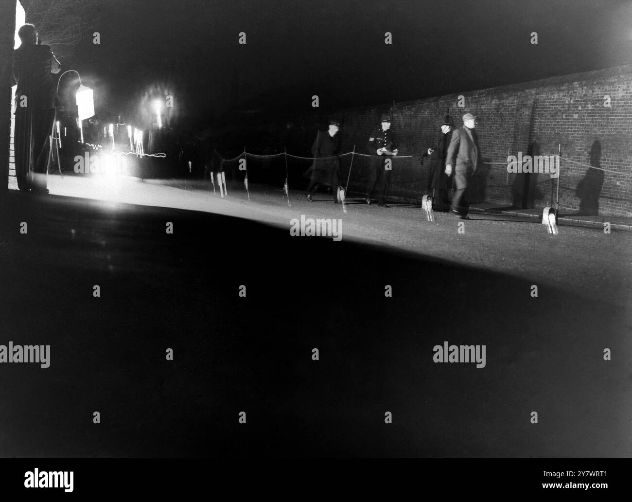 Police escort through the picket line Stock Photo - Alamy