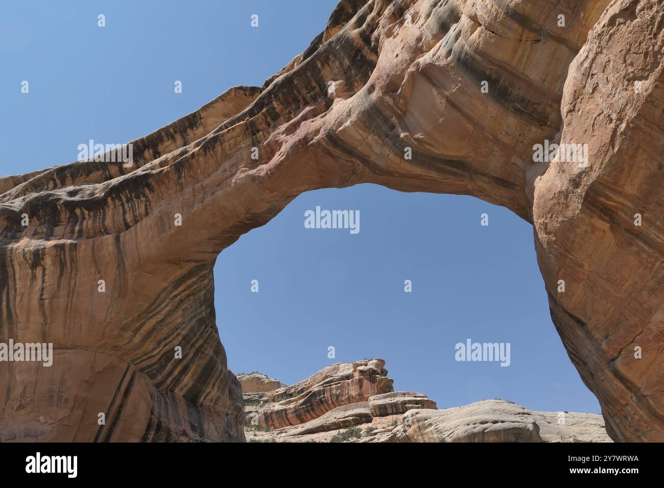 Sipapu Arch natural bridge, Natural Bridges National Monument, Utah ...
