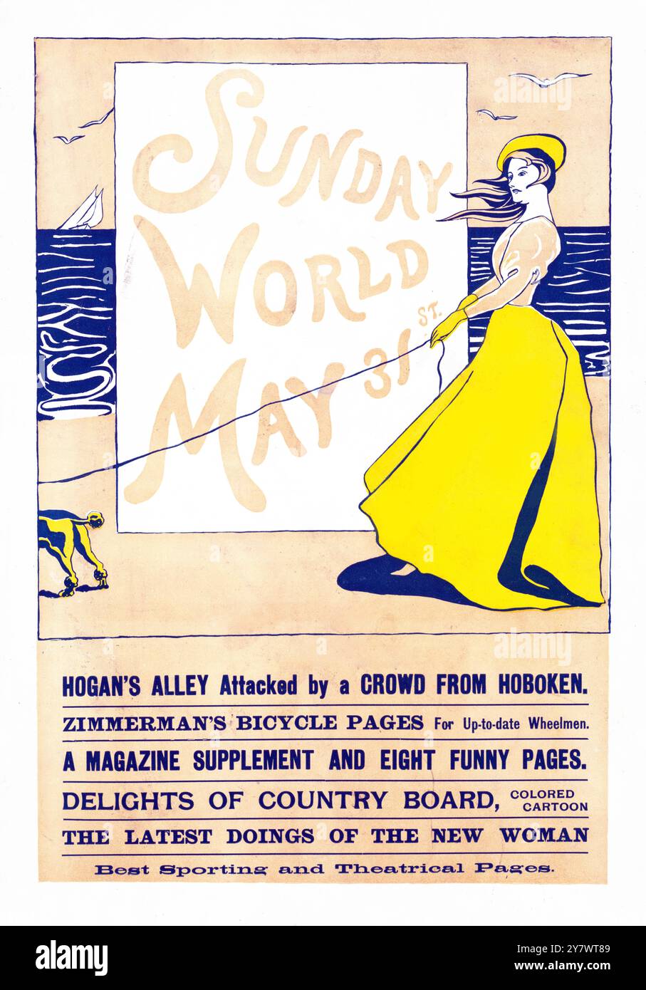 Woman walking on beach with her dog Cut Out Stock Images & Pictures - Alamy