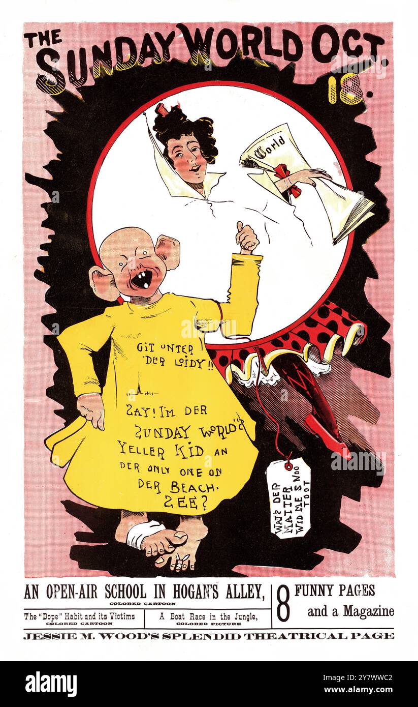 The Sunday World Oct. 18 - Poster for the Sunday World, showing the ...