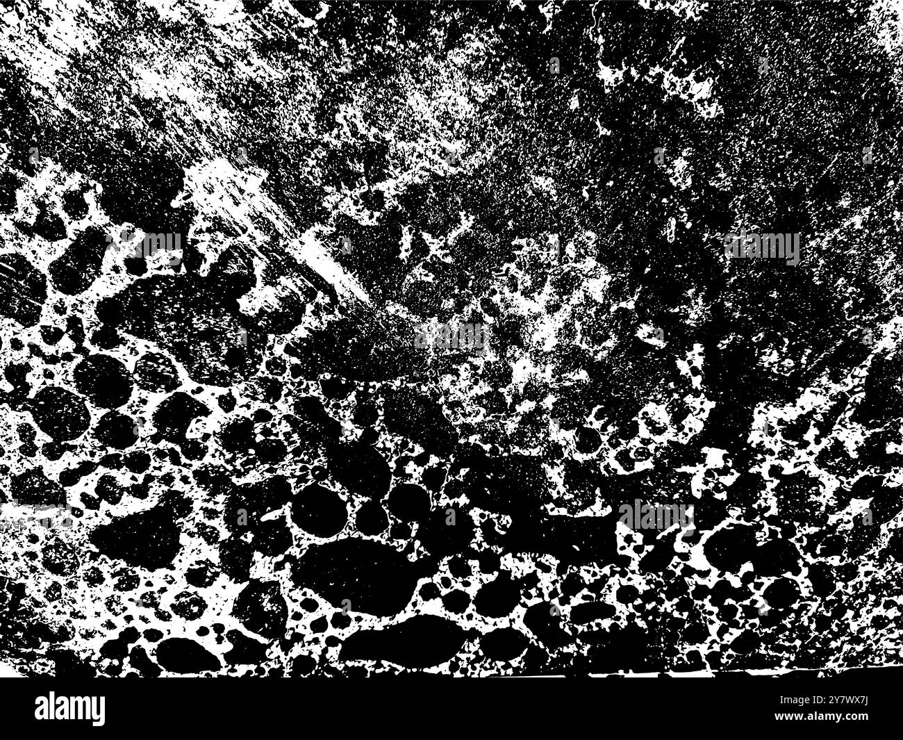 Rusty grunge texture. Aggressive damaged surface. Black white ...