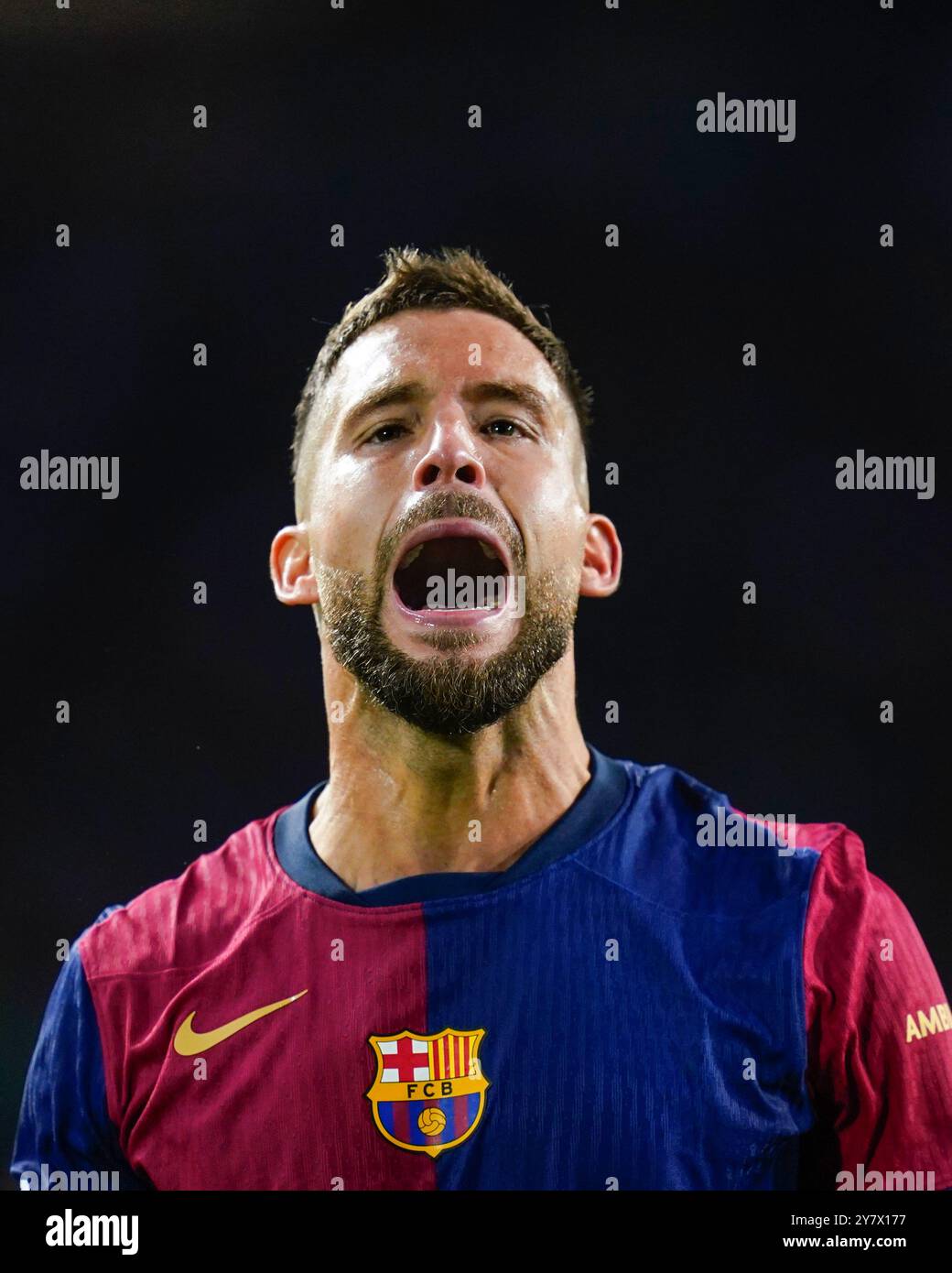 Barcelona, Spain. 01st Oct, 2024. Inigo Martinez of FC Barcelona ...