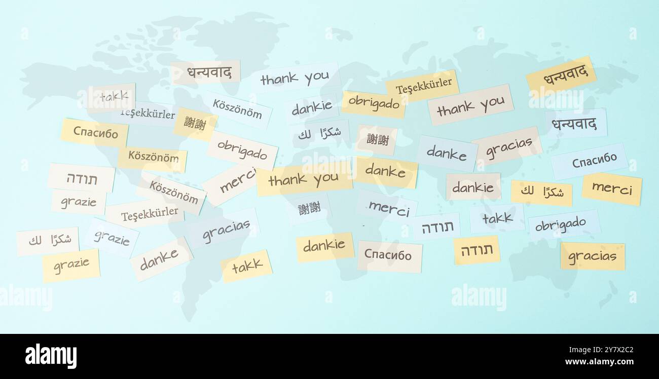 Thank you day, word thanks in different languages, being thankful ...