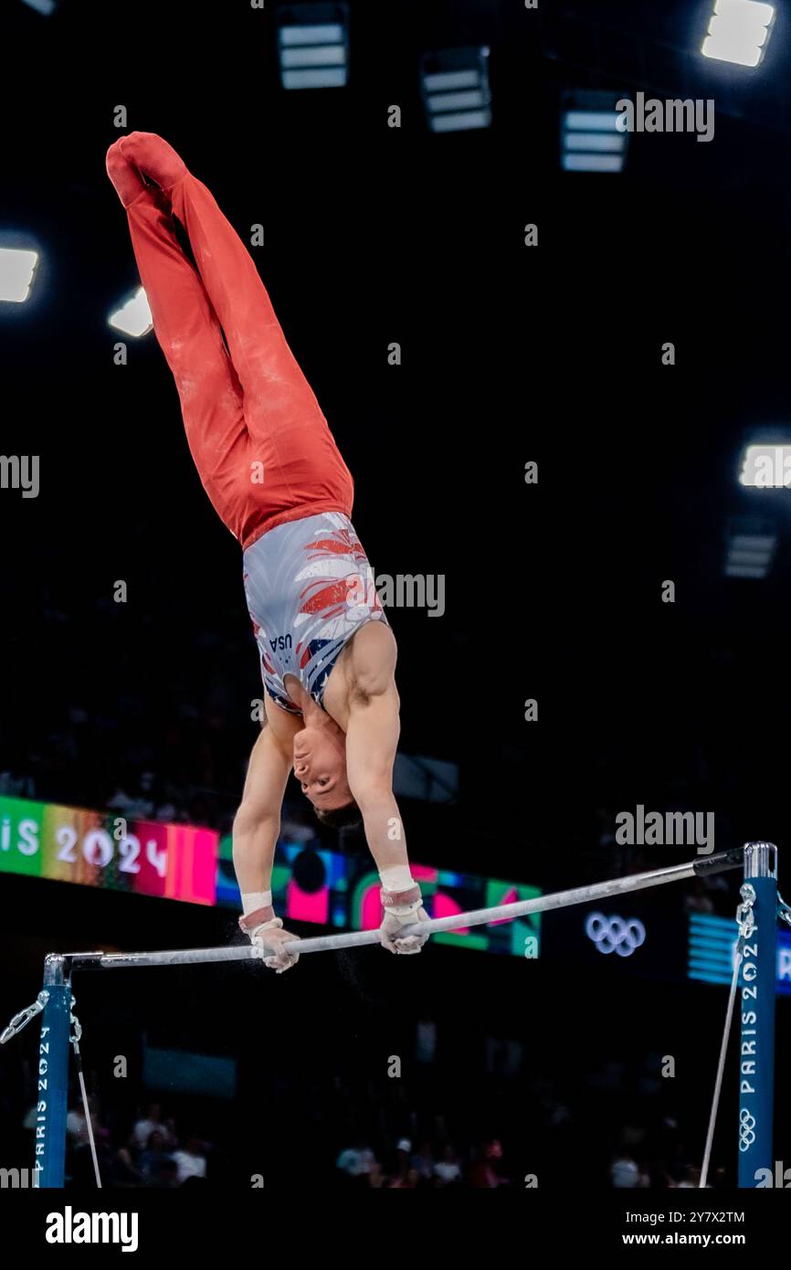 Paul Juda (USA) competing on the Horizontal bar during the Artistic ...