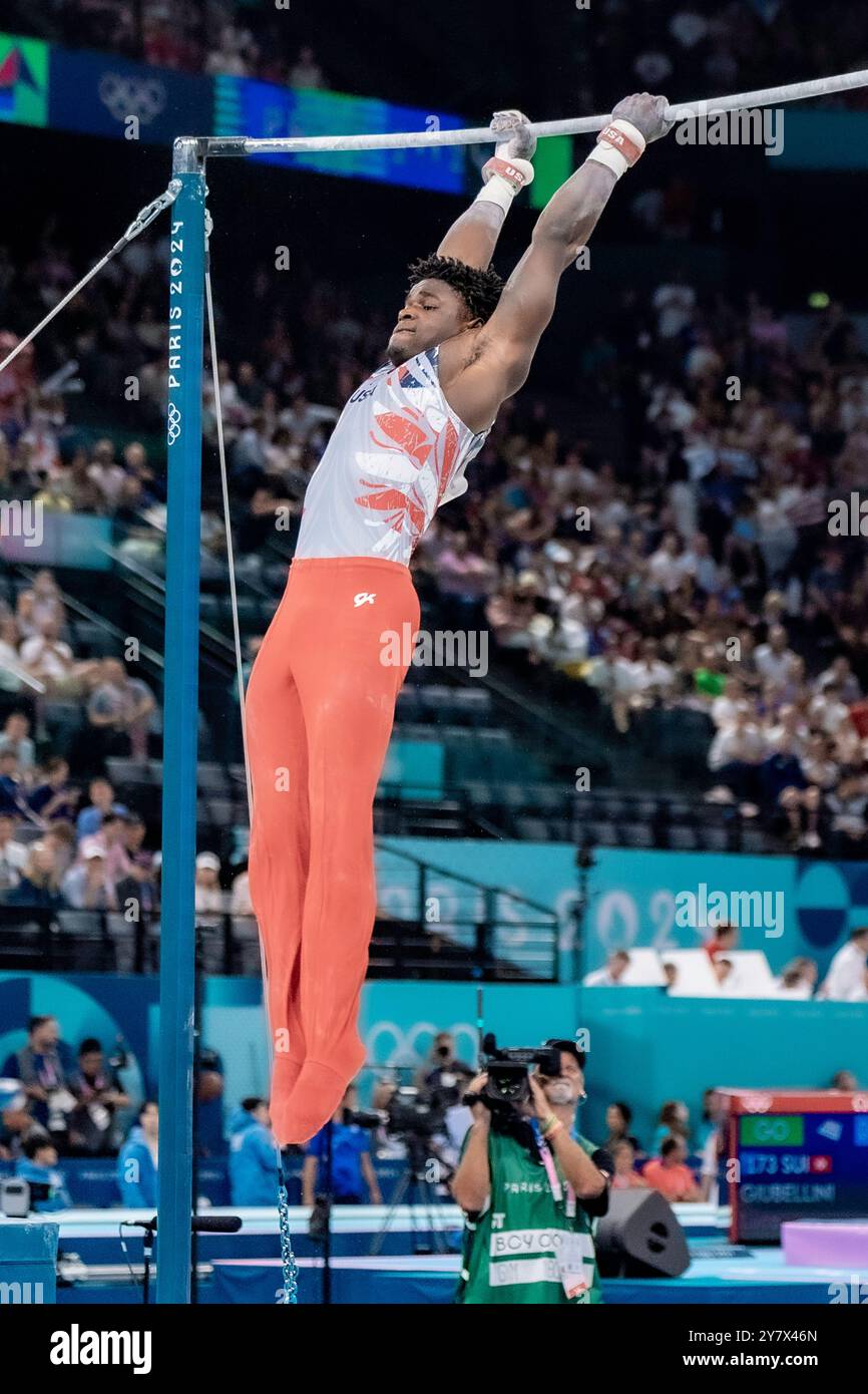 Fred Richard (USA) competing on the Horizontal bar during the Artistic ...