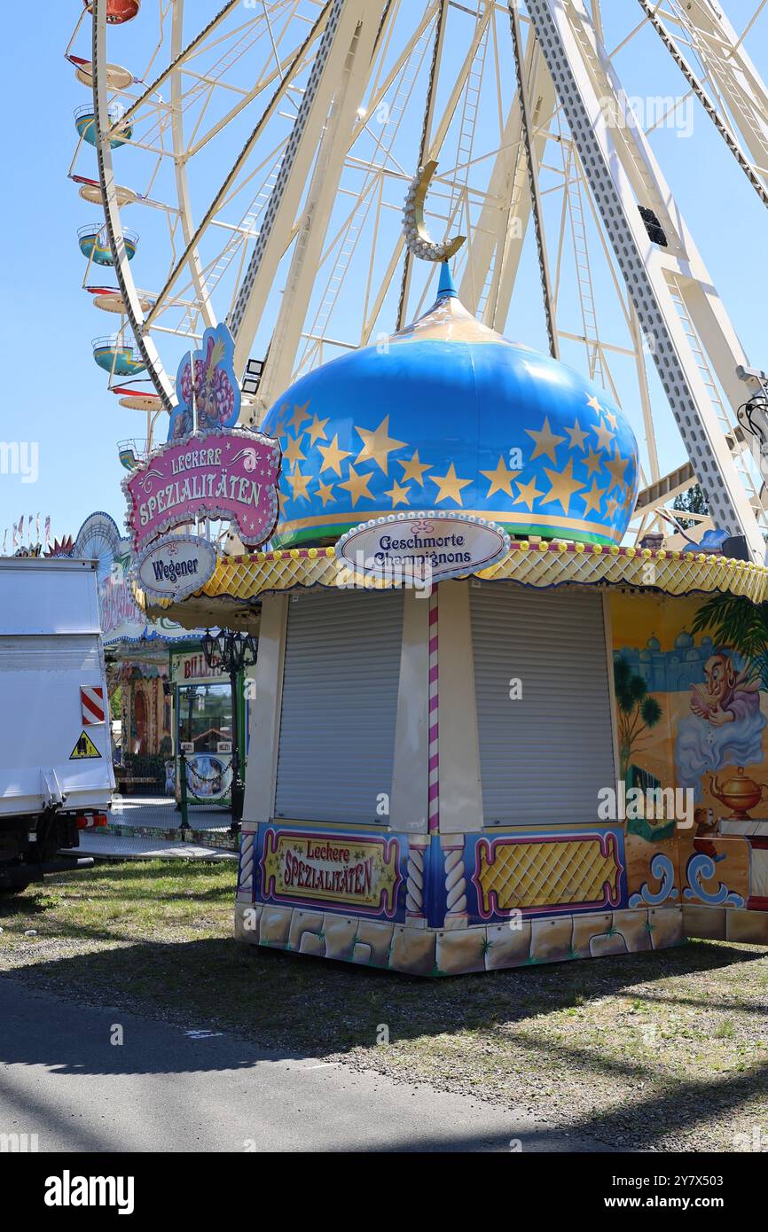 Pilz. food stand. Riesenrad Ferris whee. Schützenfest. Goslar ...