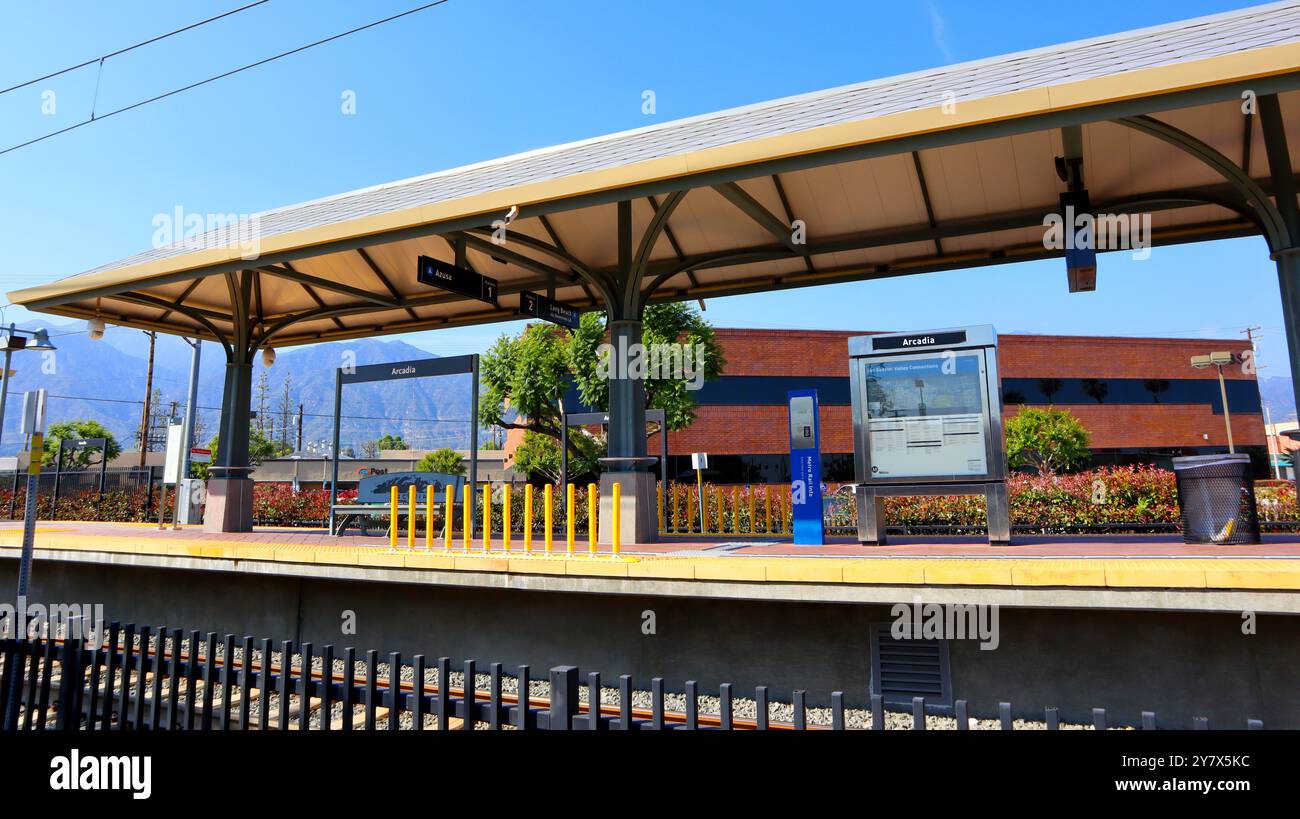 Arcadia (LA County), California: Arcadia Metro Rail A Line Station ...