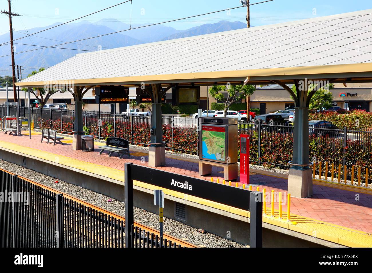 Arcadia (LA County), California: Arcadia Metro Rail A Line Station Stock Photo - Alamy
