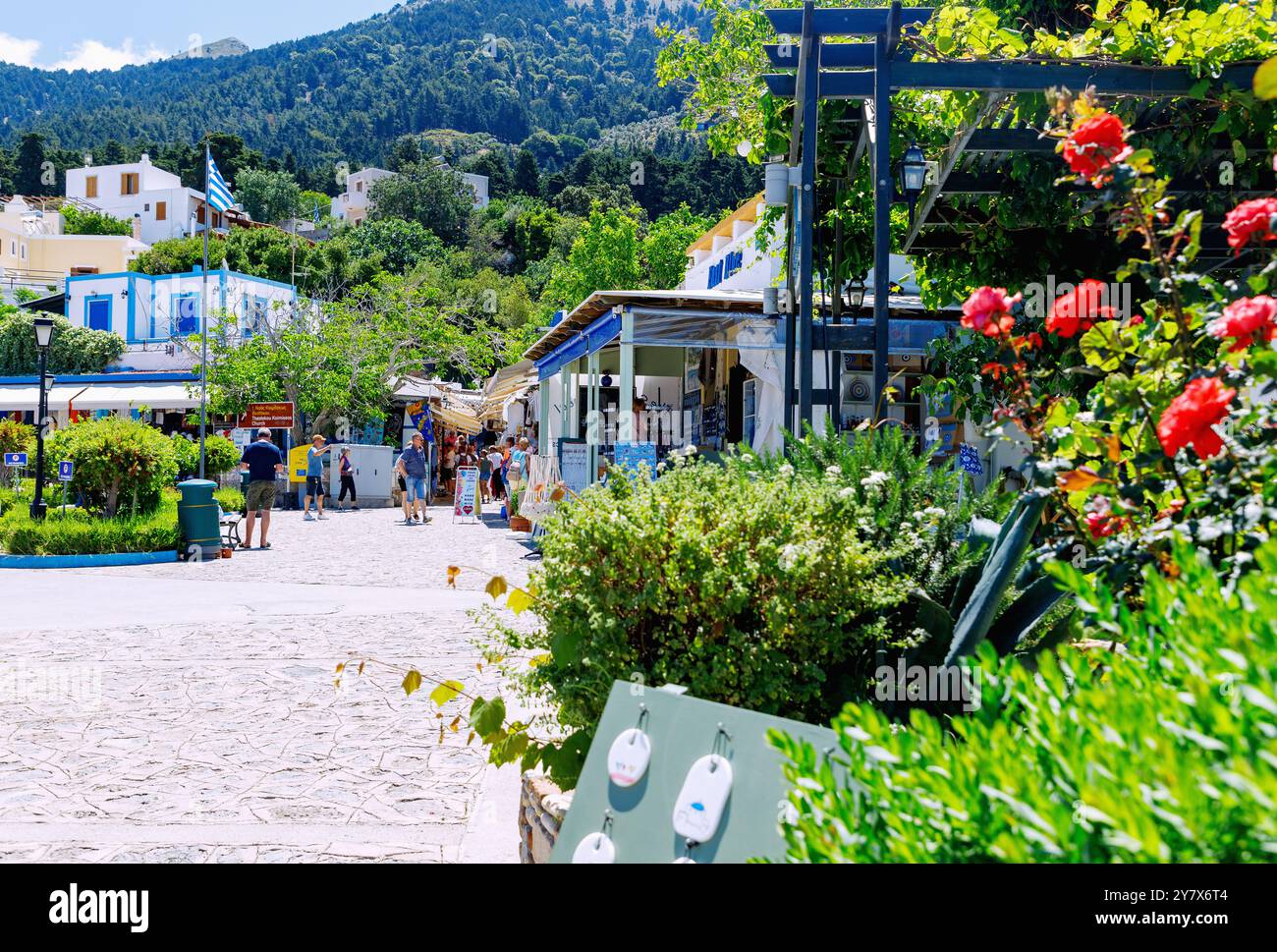Mountain village Zia on the island of Kos in Greece Stock Photo - Alamy
