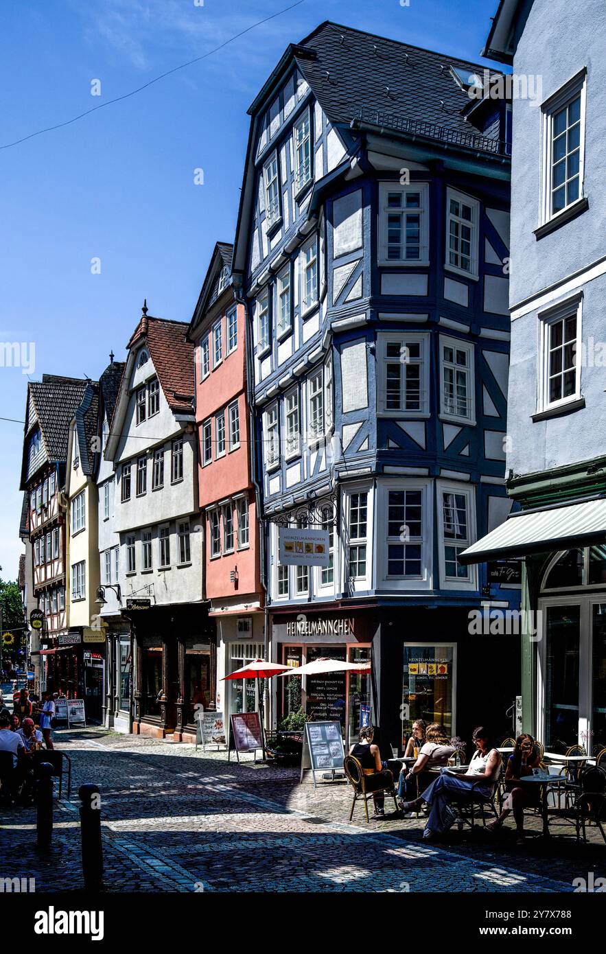 House of Jakob and Wilhelm Grimm in Barfüßerstraße, corner house, old ...