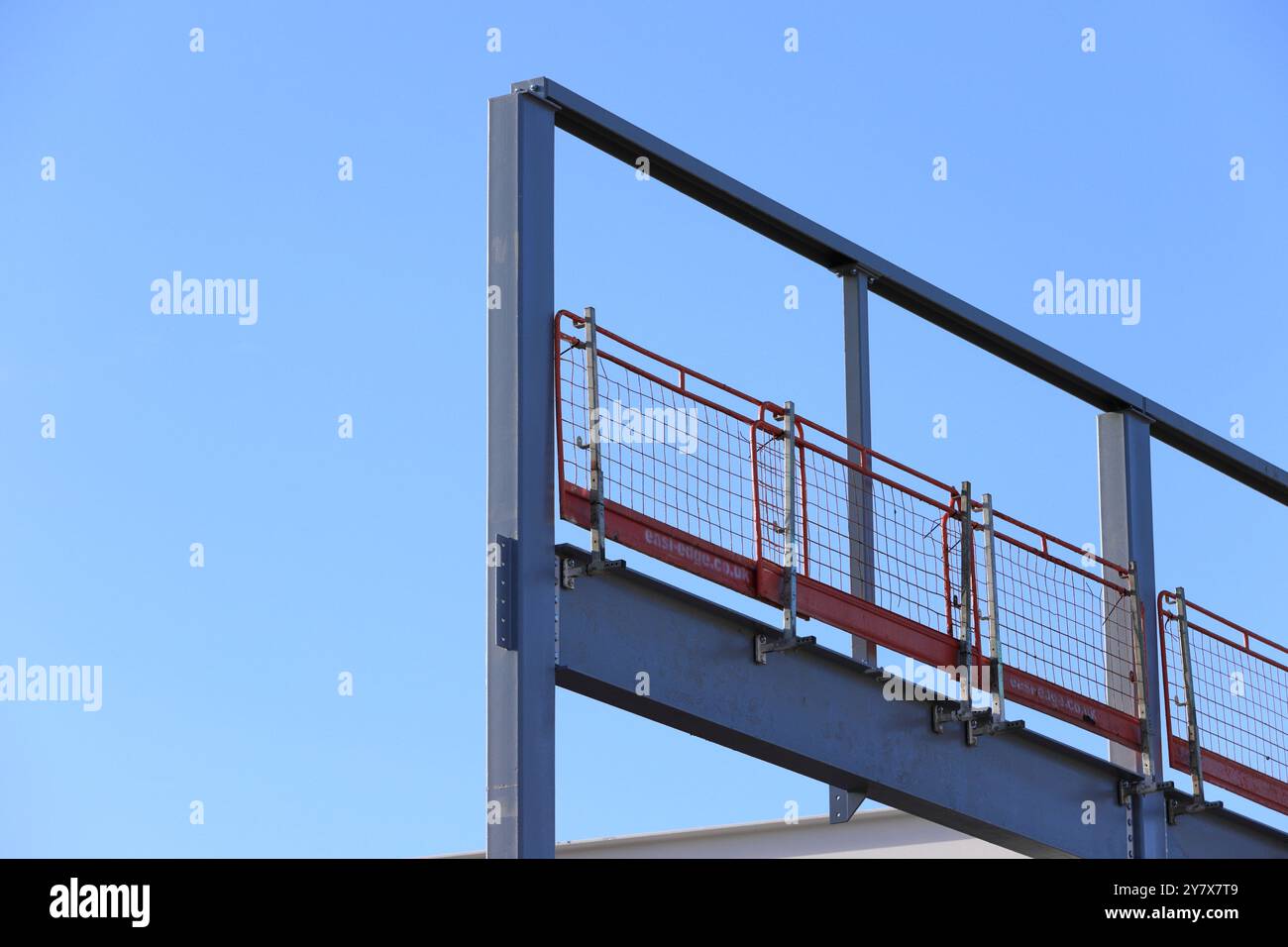 Radcliffe civic hub construction site, steel frame in greater ...