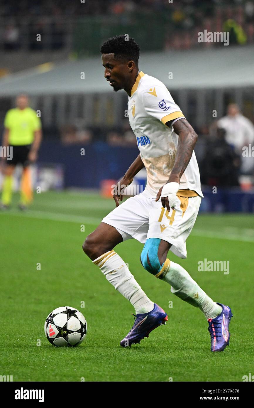 Peter Olayinka of Stella Rossa FC during the UEFA Champions League ...