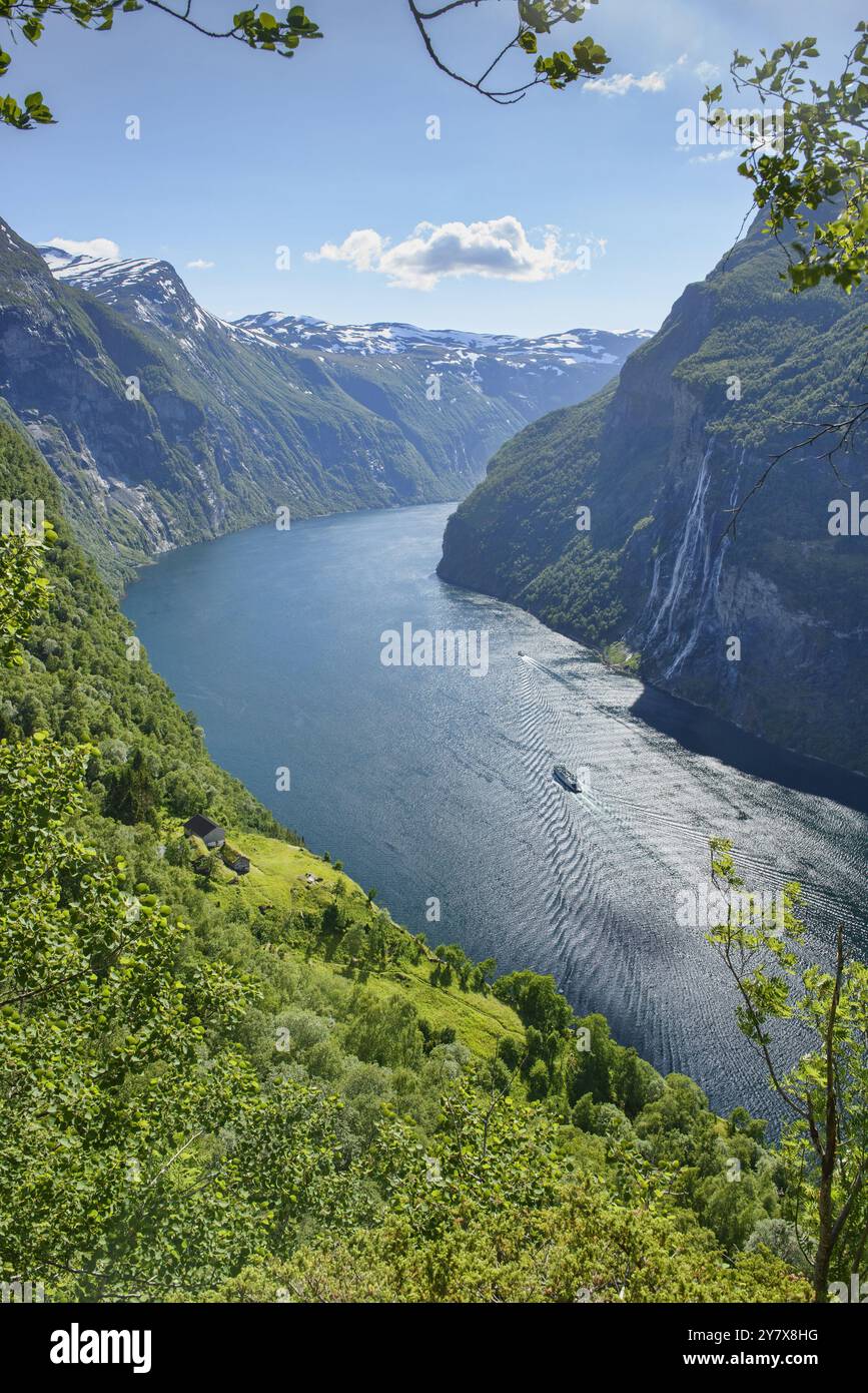 The Skagefla farm in Geirangerfjord, Norway Stock Photo - Alamy