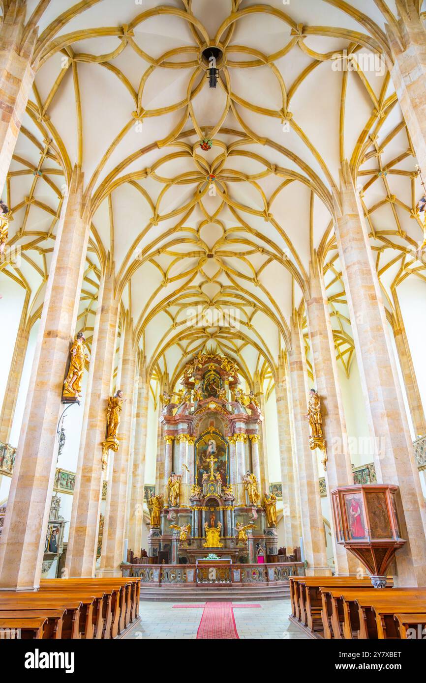 The Church of the Assumption features stunning late Gothic architecture ...