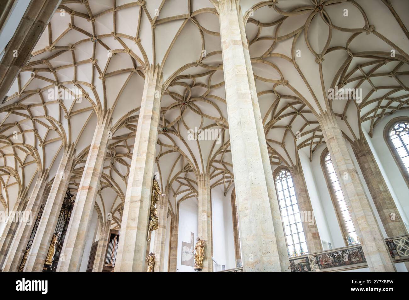 The interior of the Church of the Assumption of the Virgin Mary ...