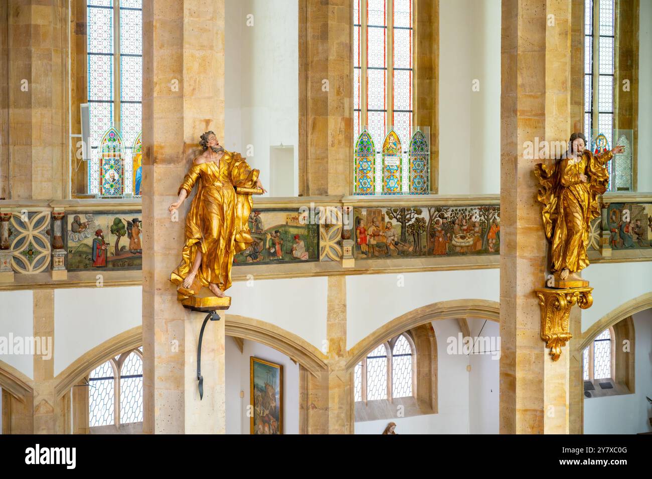 The interior showcases stunning late Gothic architecture, featuring ...