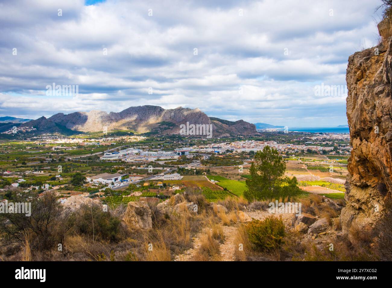 Segaria mountain range and border of the provinces of Valencia and ...