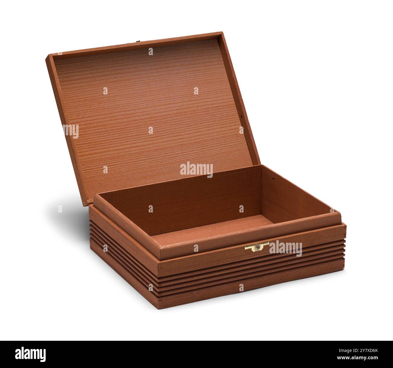 Open Empty Cigar Box Cut Out on White Stock Photo - Alamy