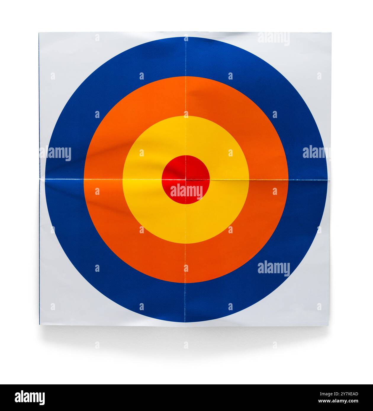 Hanging Paper Target Cut Out on White Stock Photo - Alamy