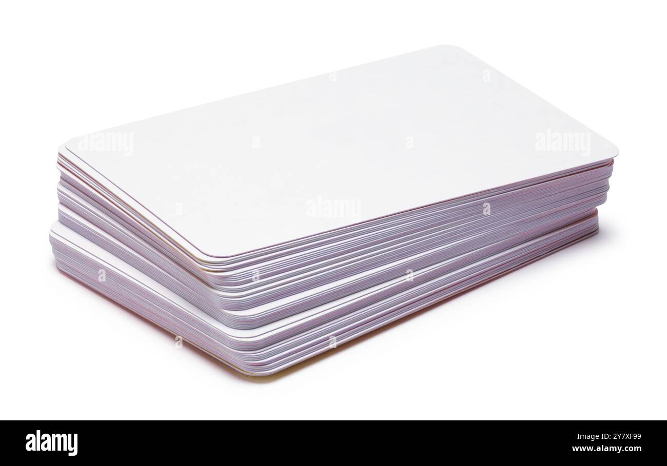 Deck of Playing Cards Cut Out on White Stock Photo - Alamy