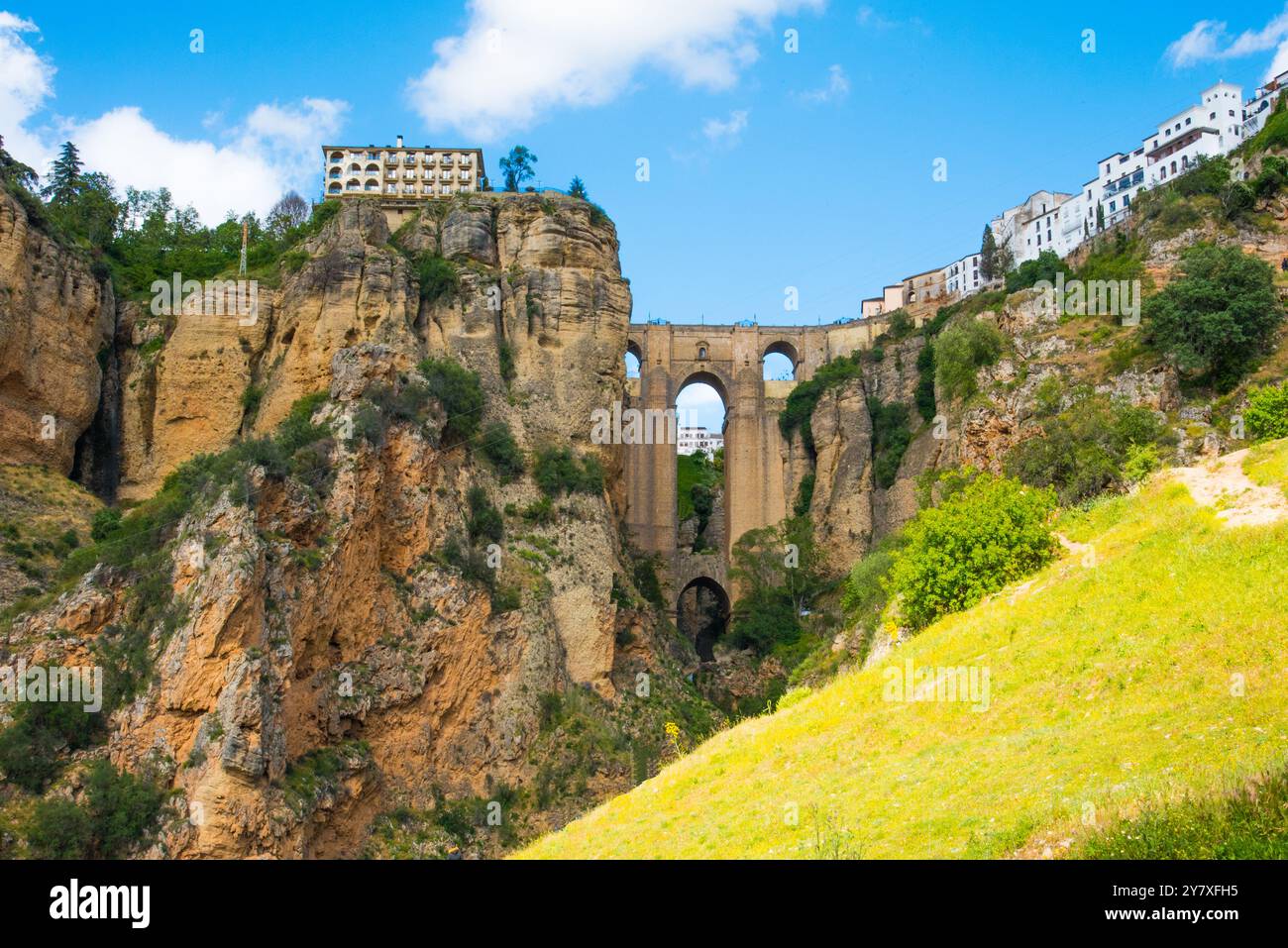 Ronda, most famous, largest white village, bridge, Ponte Nuevo ...